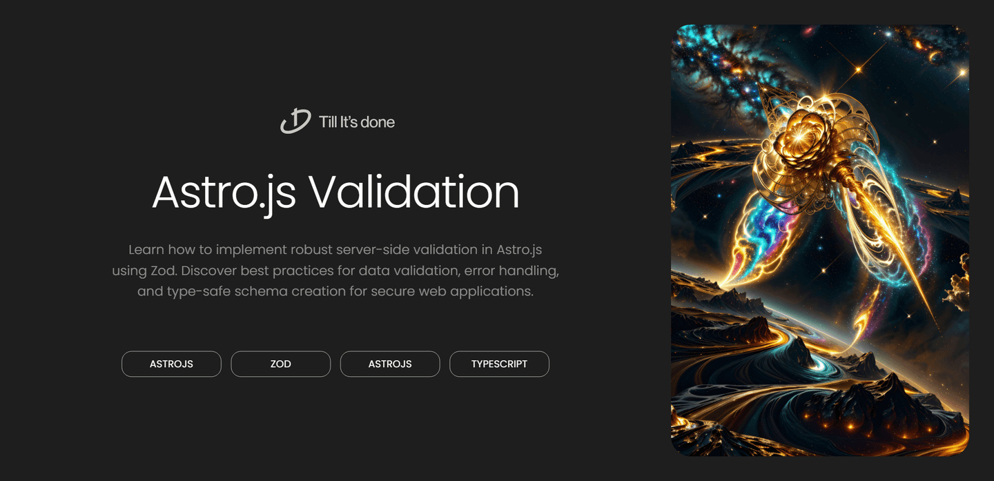 Using Zod for Server-Side Validation in Astro.js