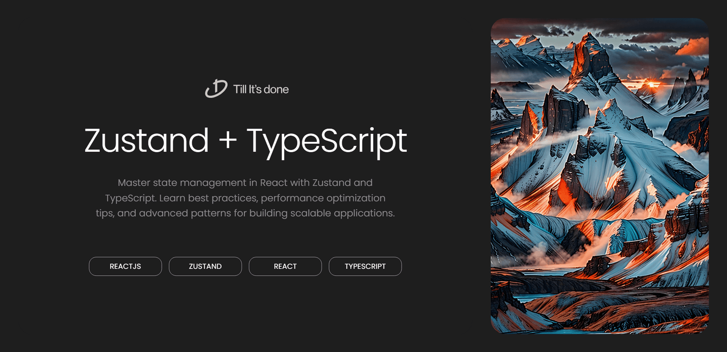 Zustand + TypeScript: State Management Guide Zustand + TypeScript: State Management Guide