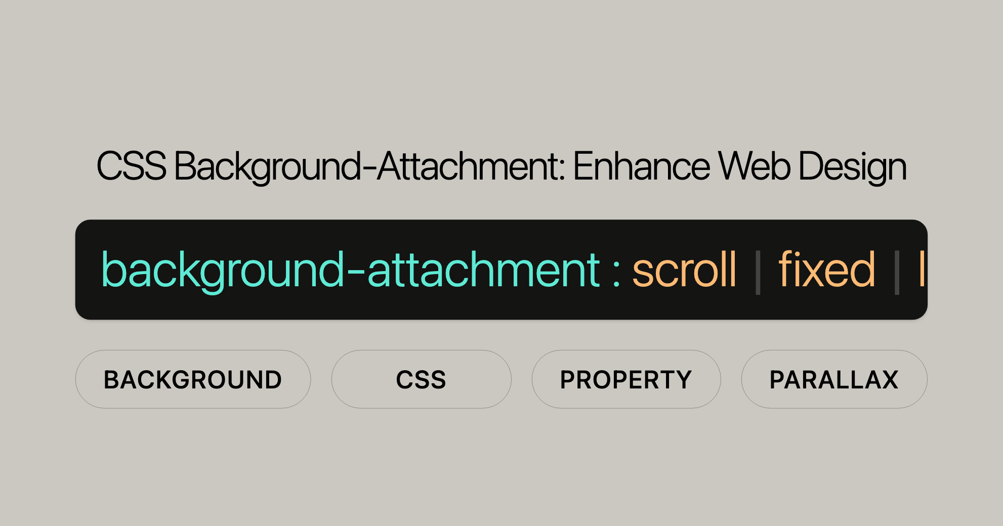 CSS Background-Attachment Enhance Web Design