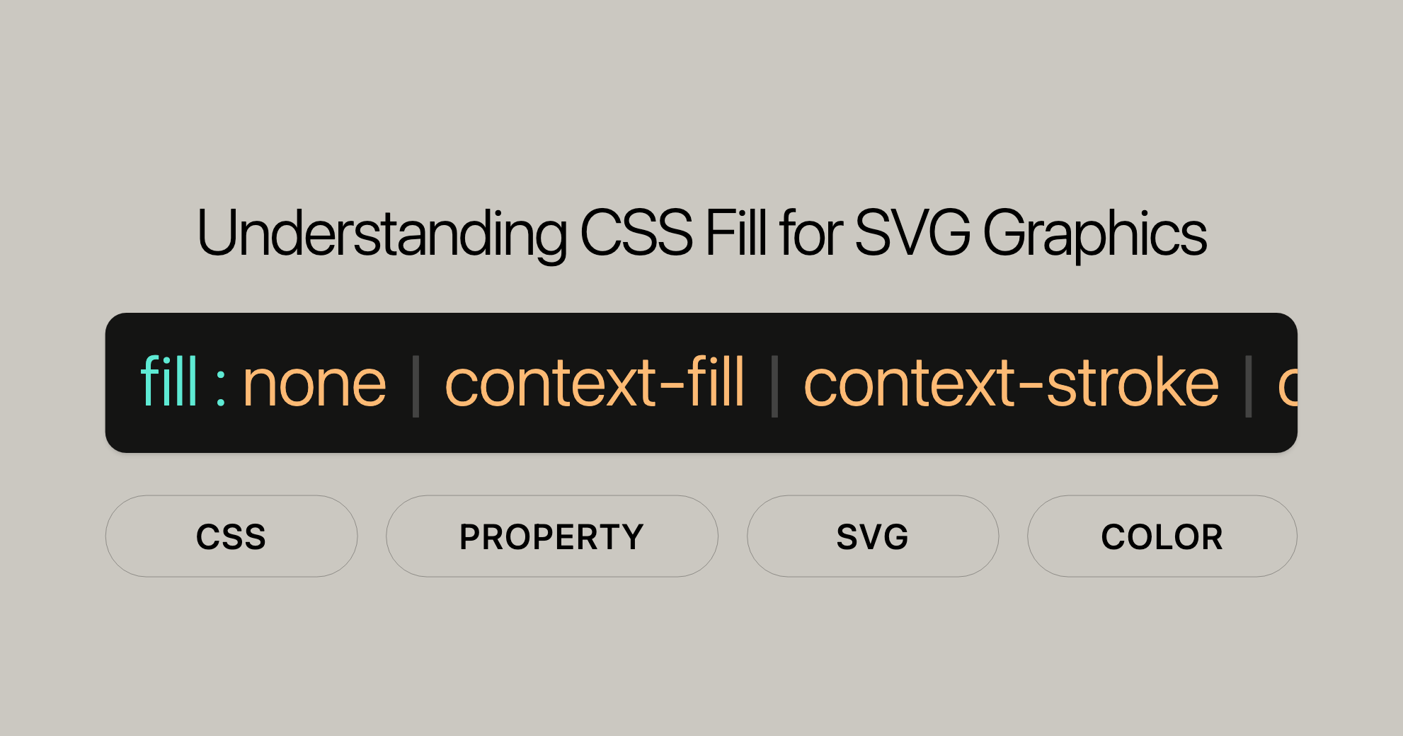 Understanding CSS Fill for SVG Graphics