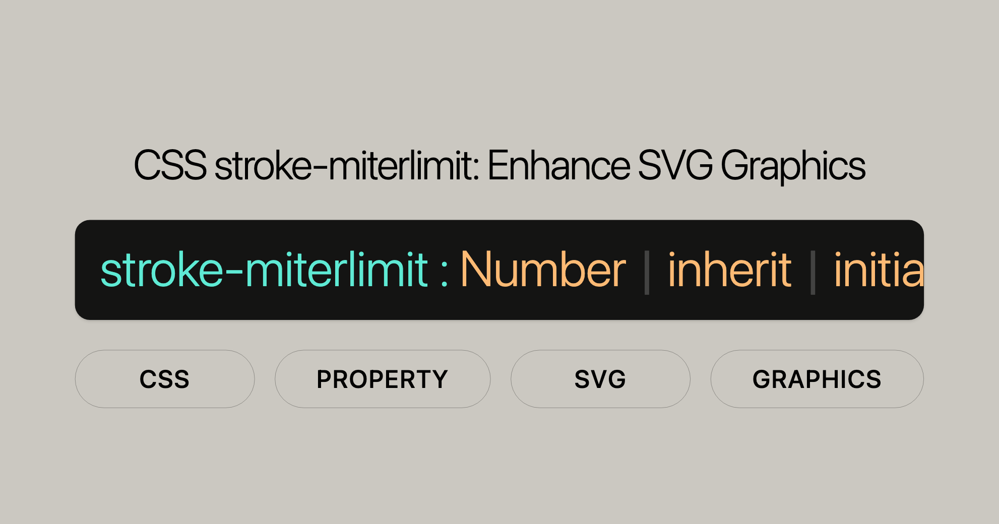 CSS stroke-miterlimit Enhance SVG Graphics