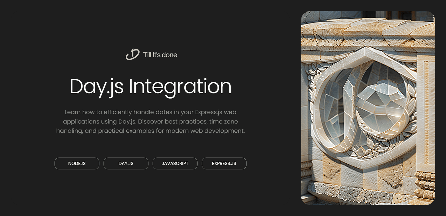 Integrating Day.js with Express.js for Dates