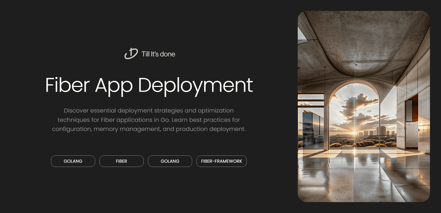 Deploying Fiber Apps: Golang Web Service Tips