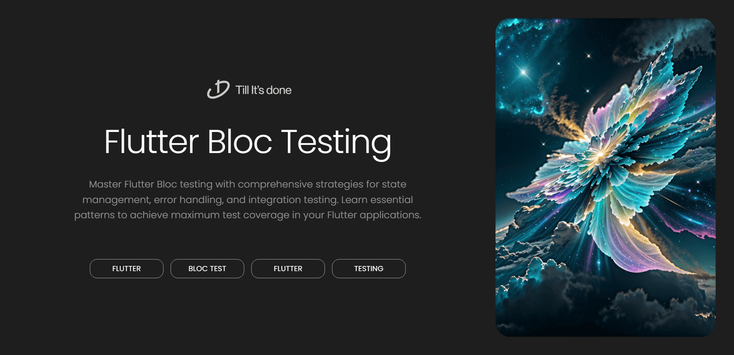 Achieving High Test Coverage with Flutter Bloc