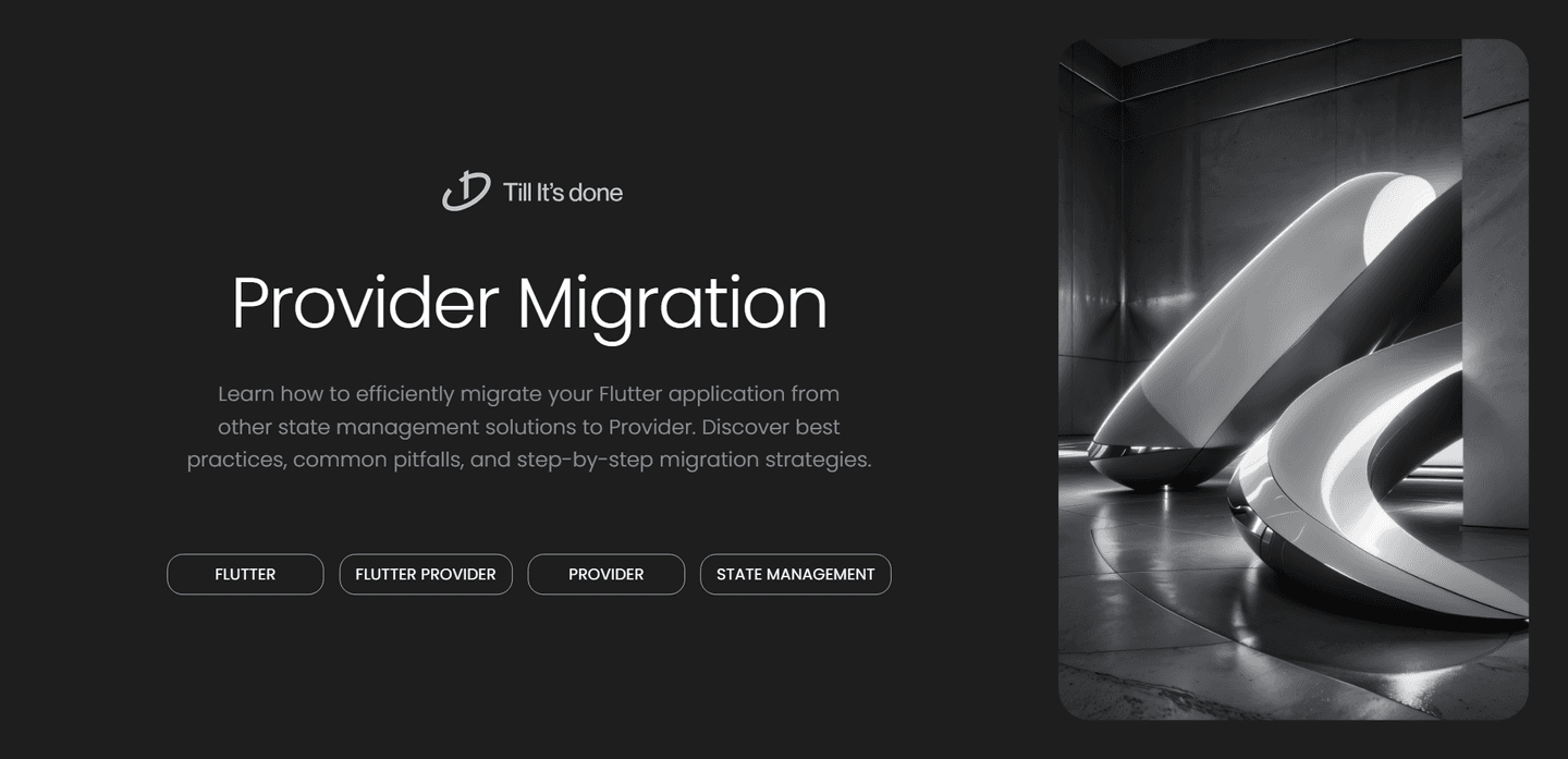 Migrating to Provider: Flutter State Management
