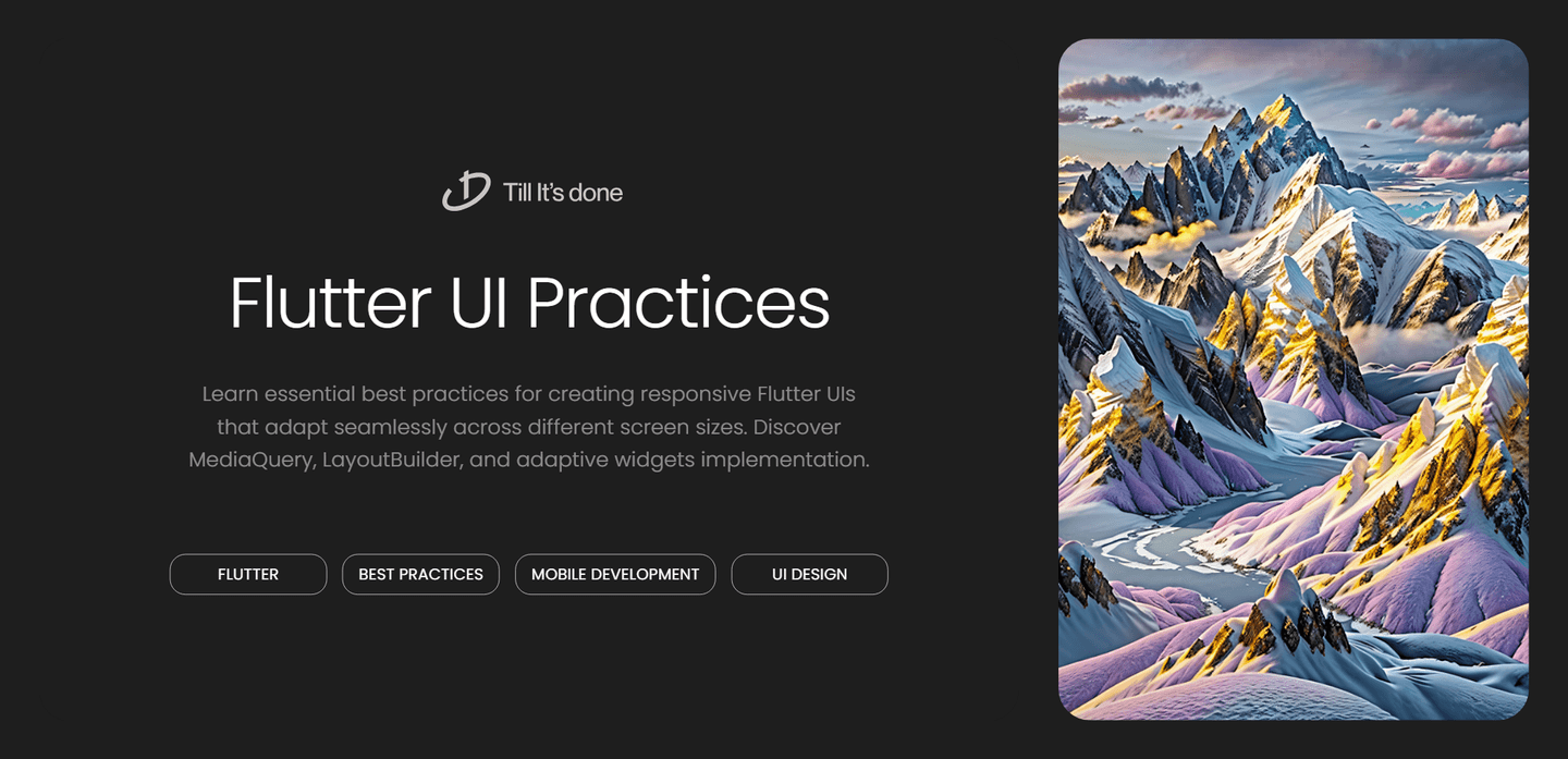 Best Practices for Building Responsive UIs in Flutter