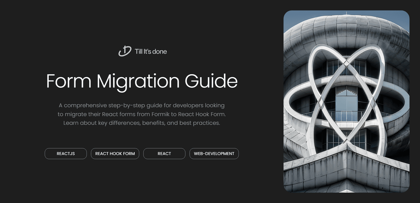 Migrate Formik to React Hook Form Guide