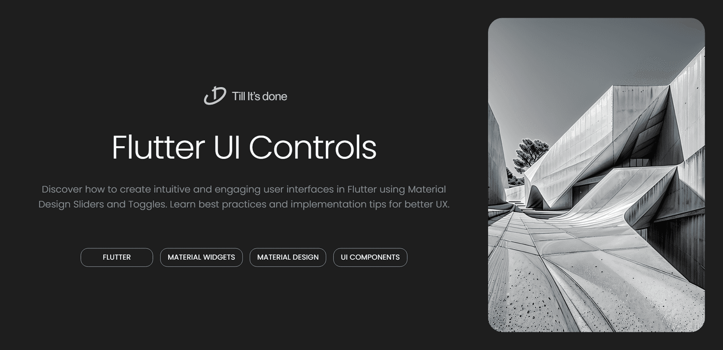 Enhance UX with Material Sliders & Toggles