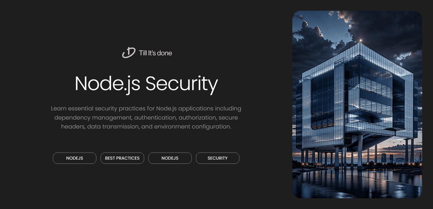 How to Secure Your Node.js Applications Guide