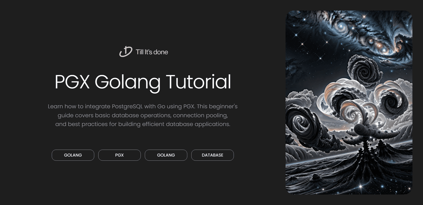 Getting Started with PGX in Golang Guide