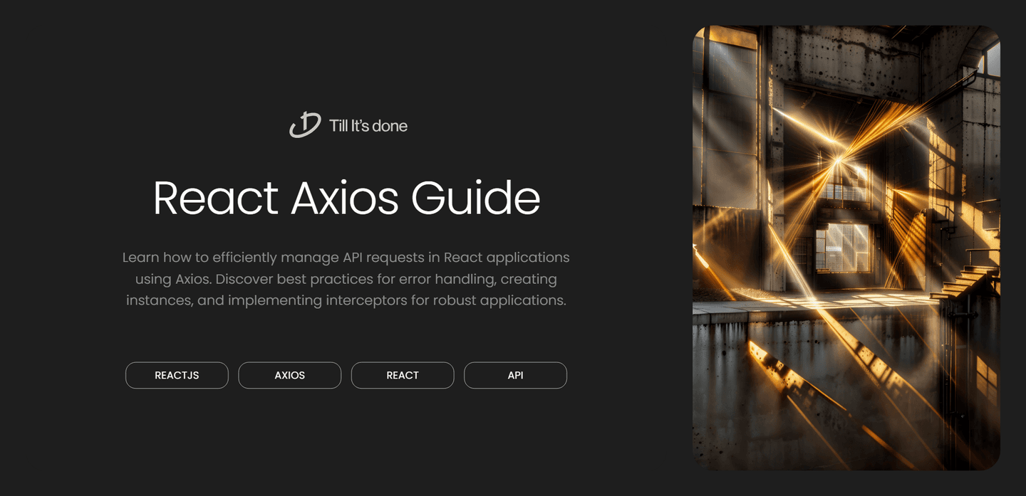 Handling API Requests in React Using Axios