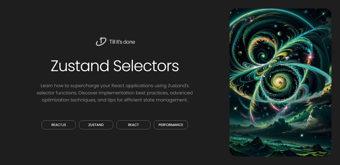 Optimizing React Performance with Zustand
