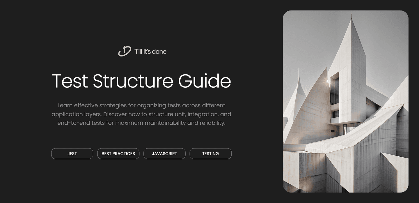 Structure Tests for App Layers: Best Practices