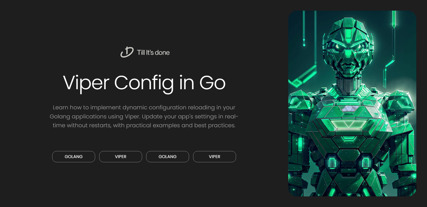Dynamic Configuration Reloading with Viper in Go